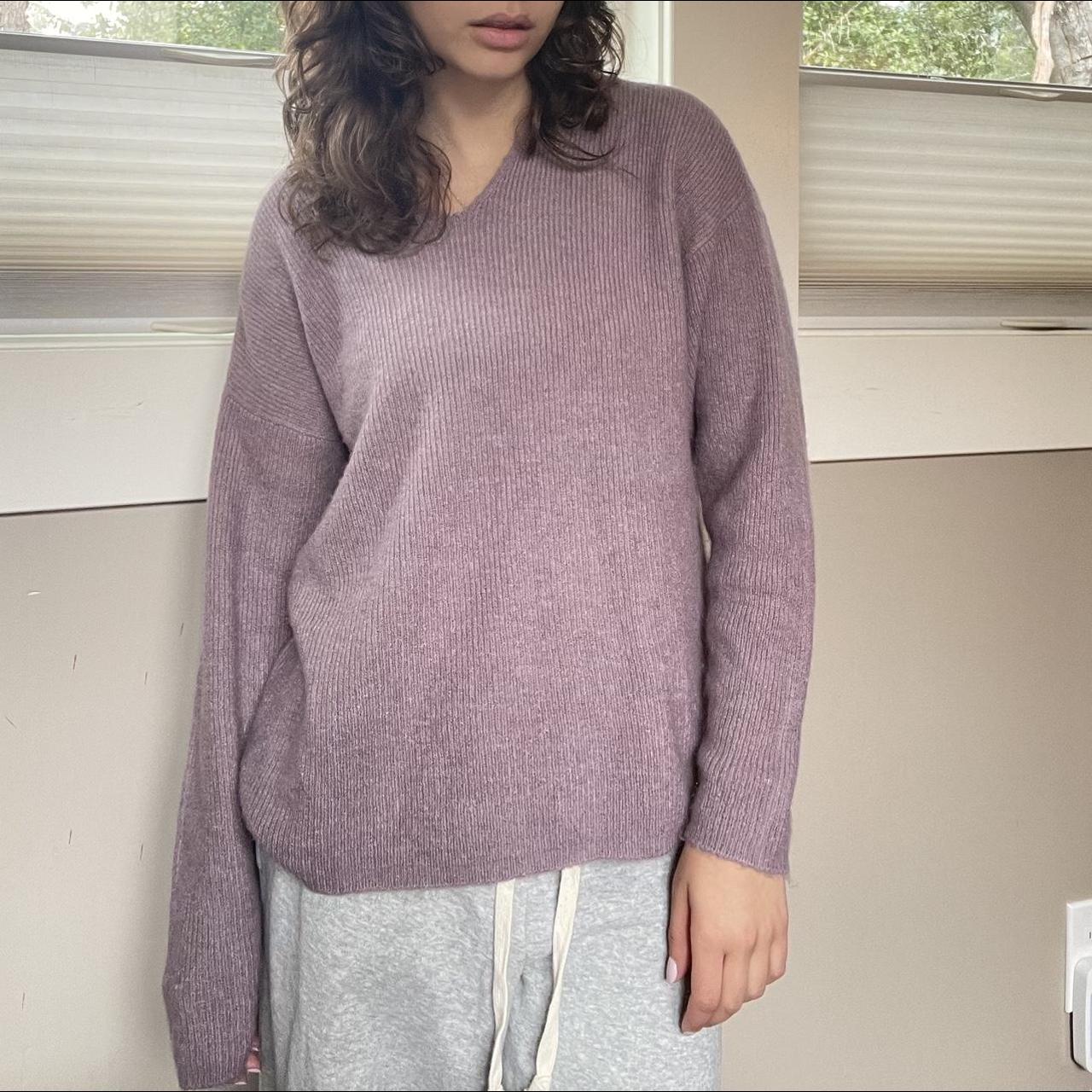 Comfy Purple Cashmere Sweater Great for fall and... - Depop