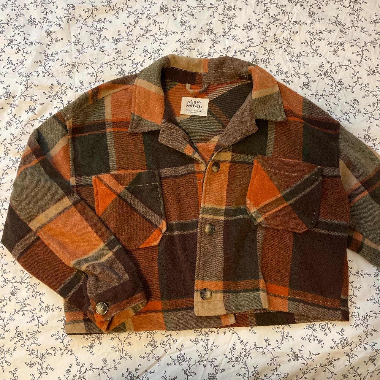 cropped flannel XL but I wear a small and I wore... - Depop
