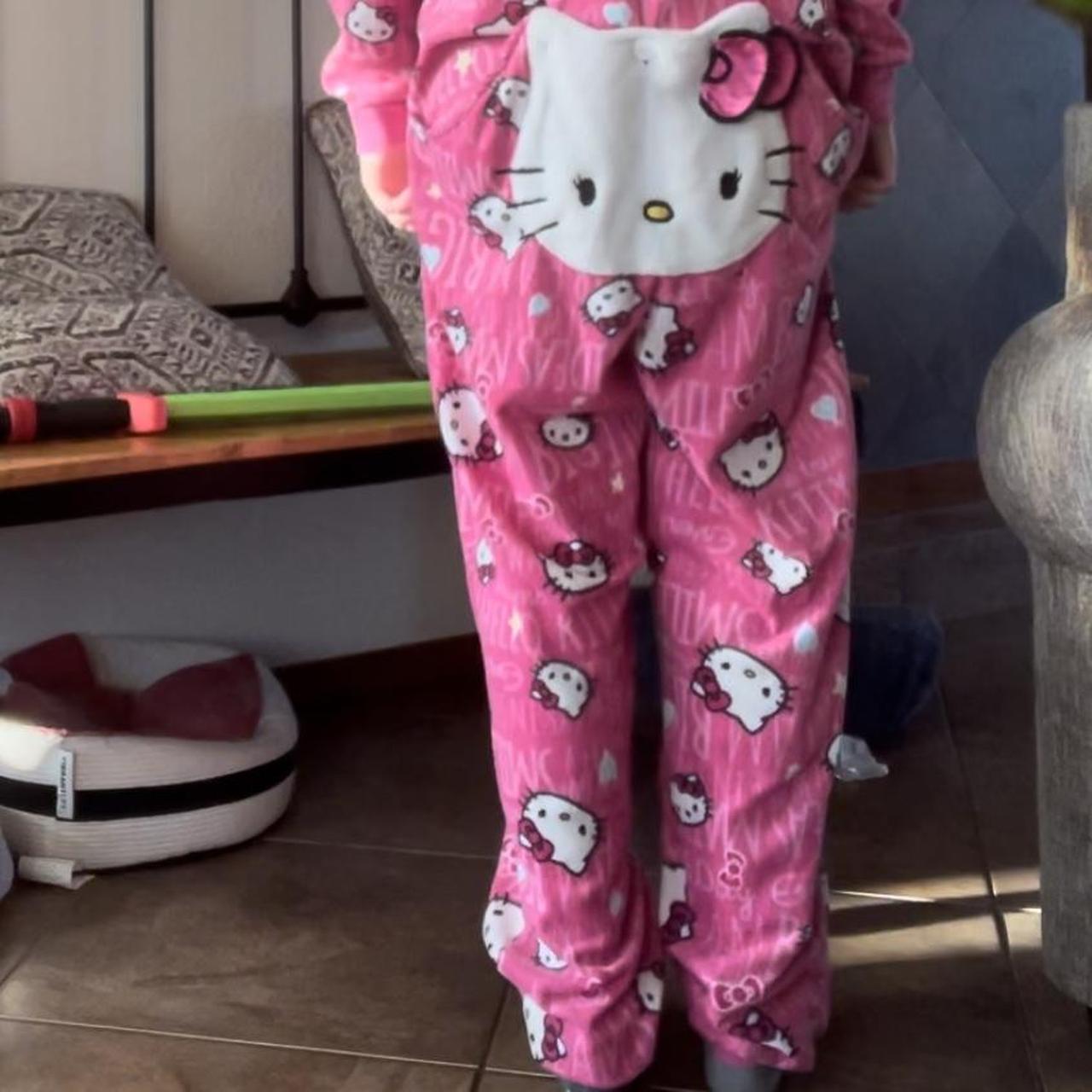 Hello Kitty button up onesie Women’s Large Hello... | Depop