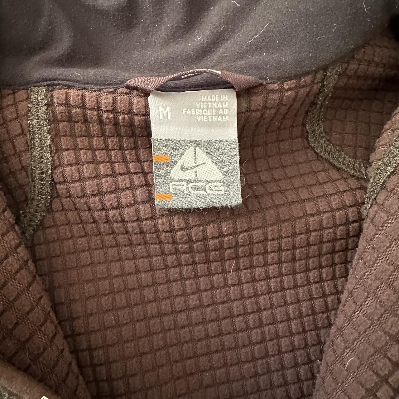 Women’s Brown Y2K Nike ACG Thermal Full Zip... - Depop