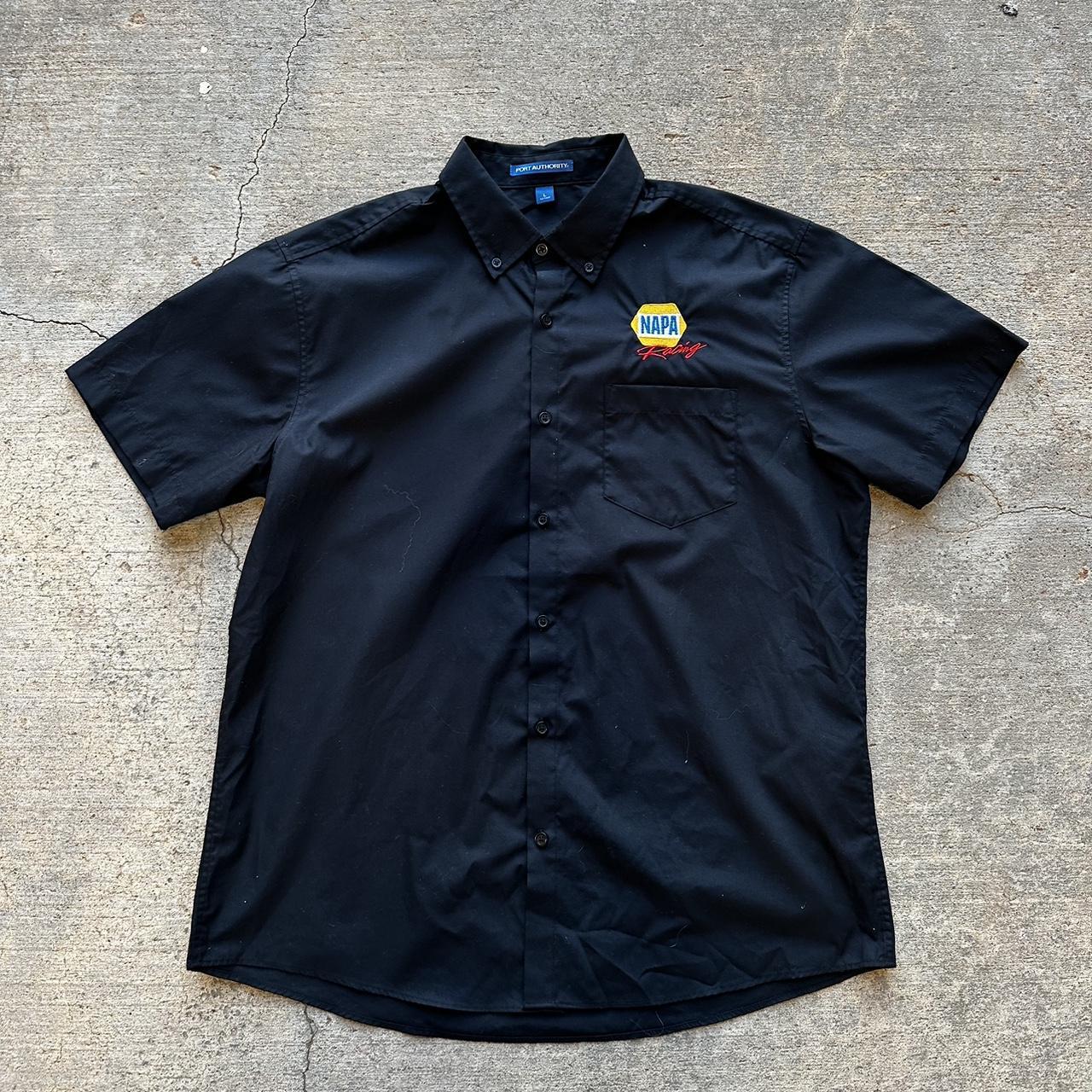 NAPA Racing Nascar Button Up Polo Tagged size... - Depop