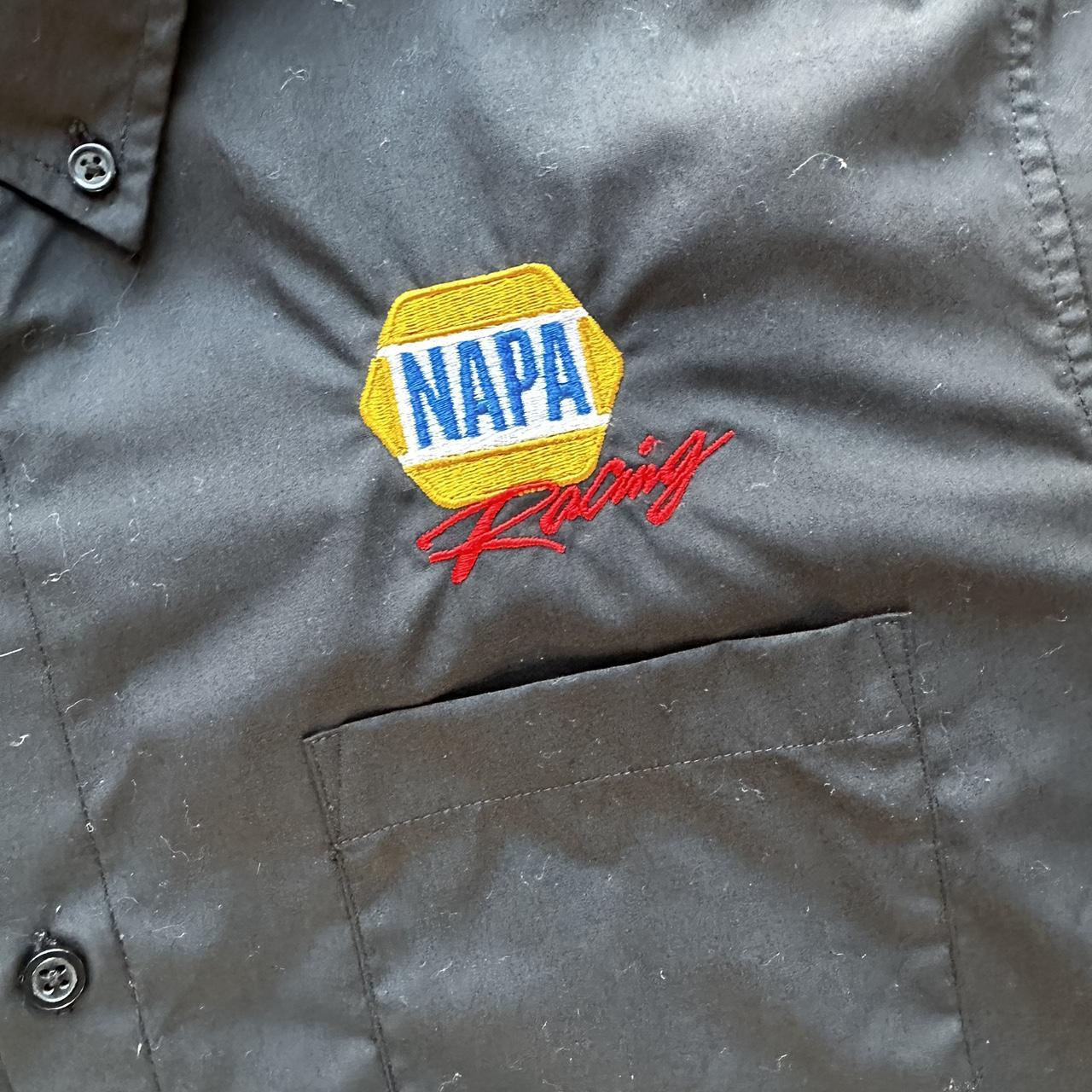 NAPA Racing Nascar Button Up Polo Tagged size... - Depop