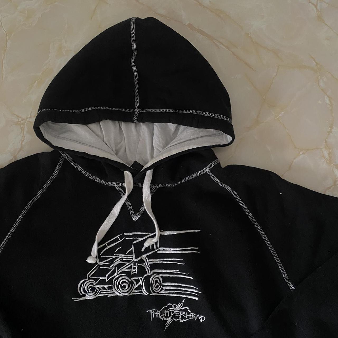 THUNDERHEAD Hoodie Racer Cart embroidered graphic... - Depop