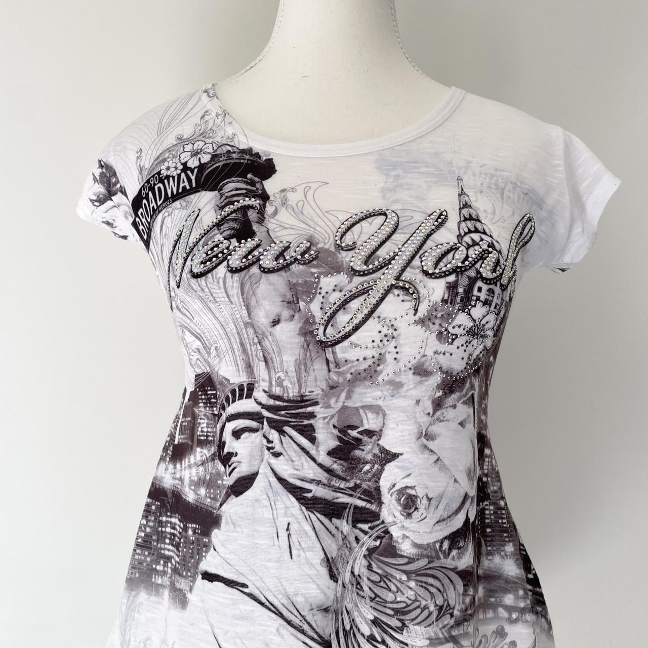 top y2k rhinestones - made in the USA - this piece... - Depop