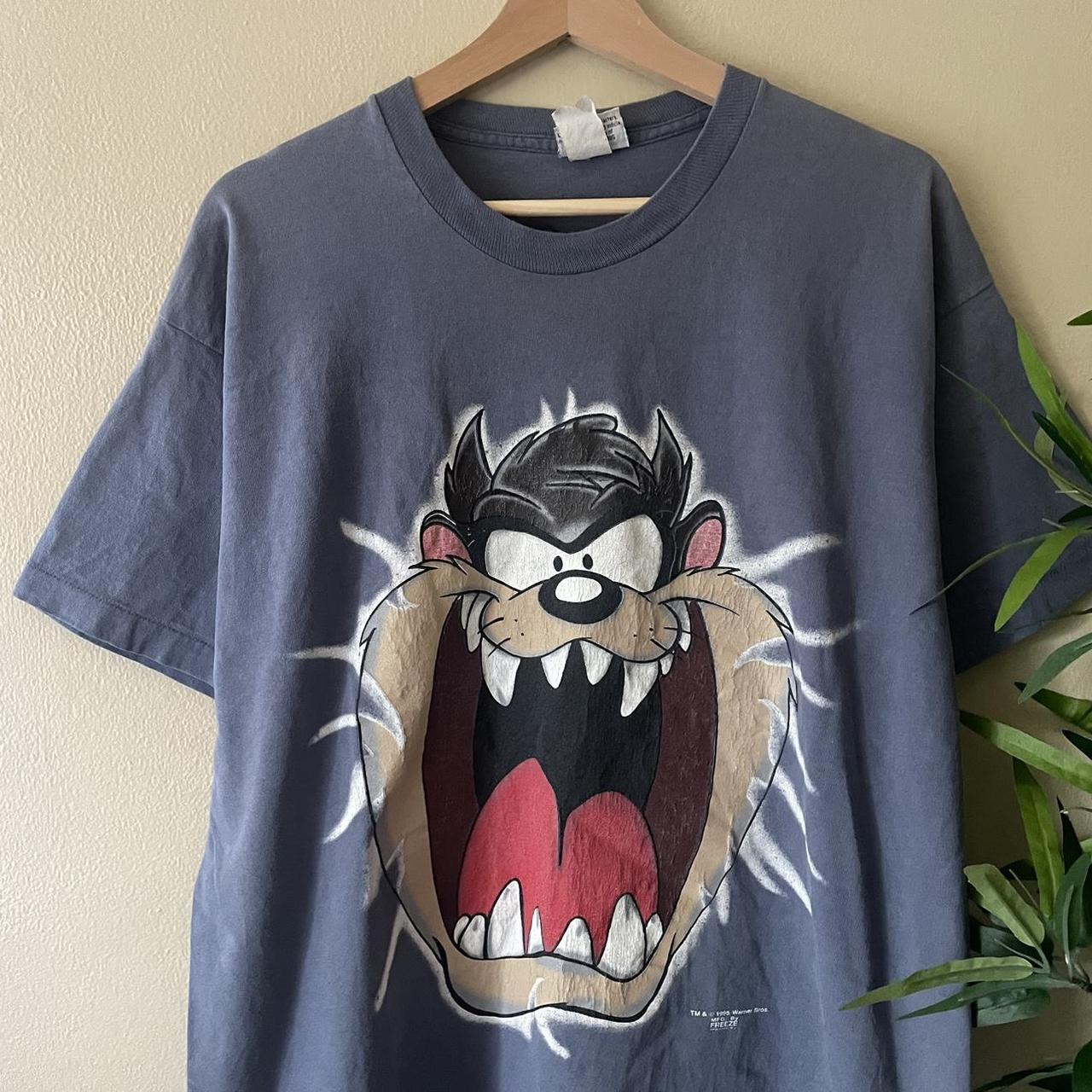 Vintage Taz big Face graphic tee. Mens XL in great... - Depop