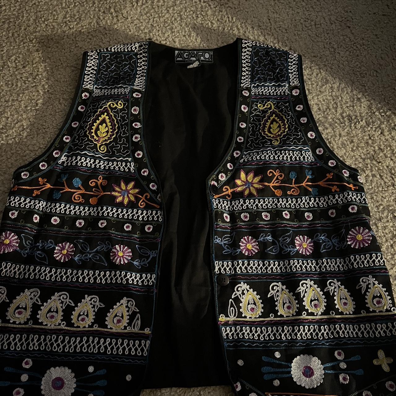 Vintage Agapo vest size M but can fit a large! 🤎 15$... - Depop