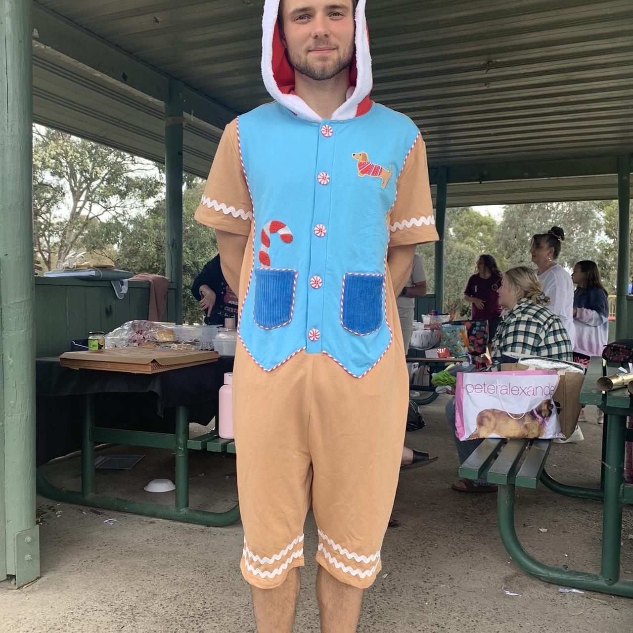 Peter Alexander mens gingerbread onesie Worn twice... | Depop