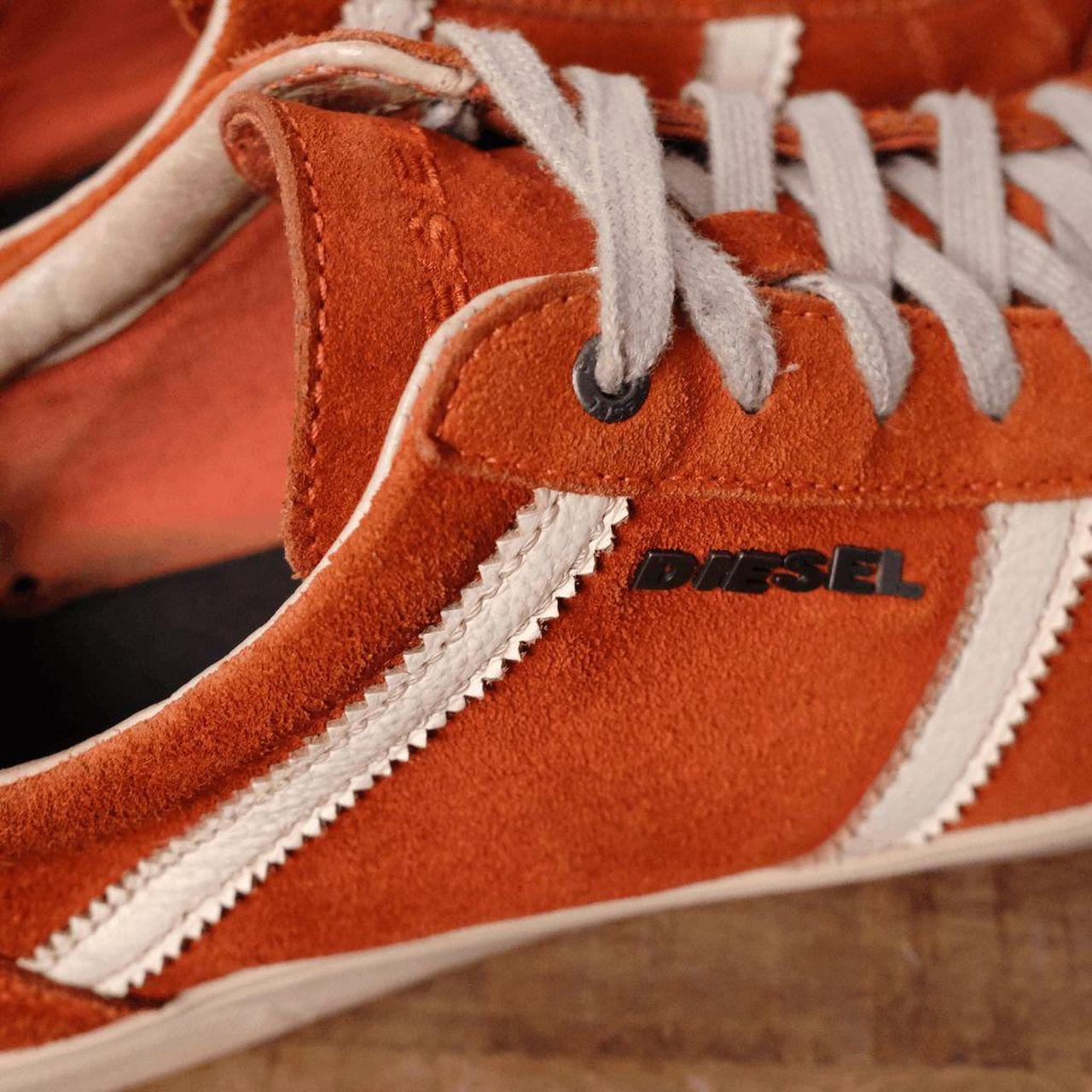 Diesel Men's Orange Trainers | Depop