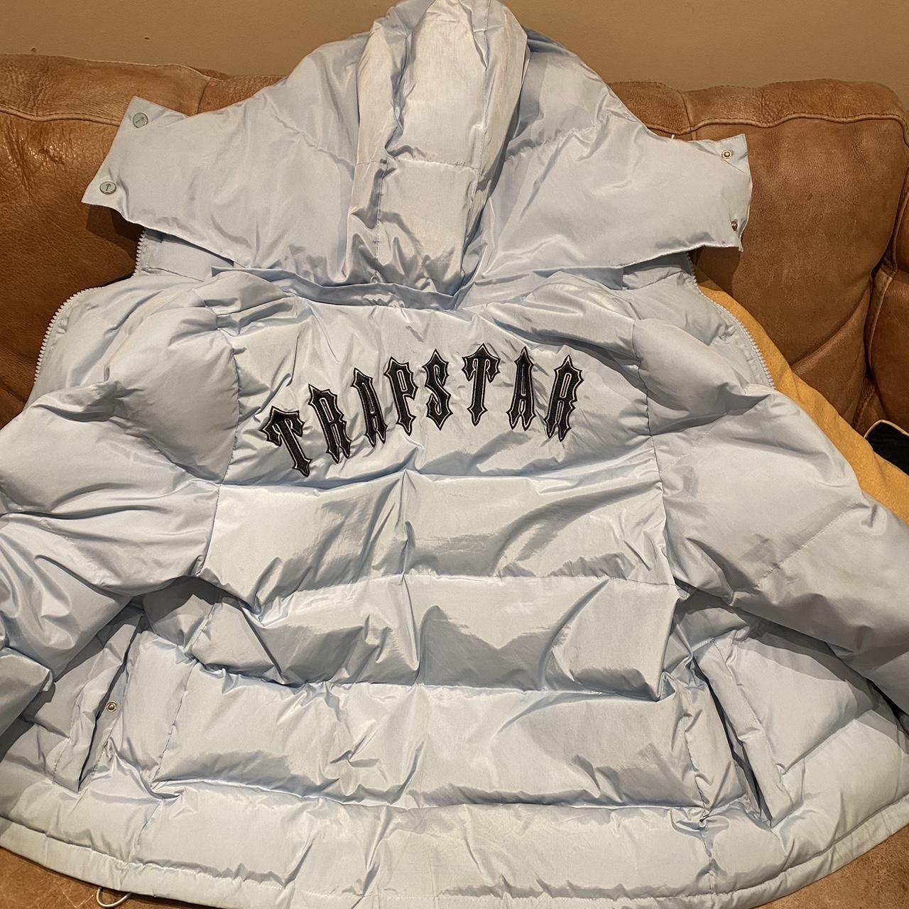 Rare ice blue trapstar coat sensible offers - Depop