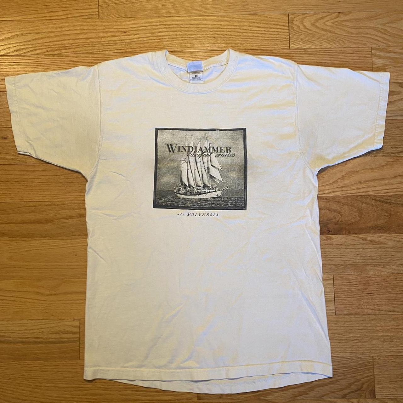 Vintage, Medium, WindJammer Polynesia, White White... - Depop