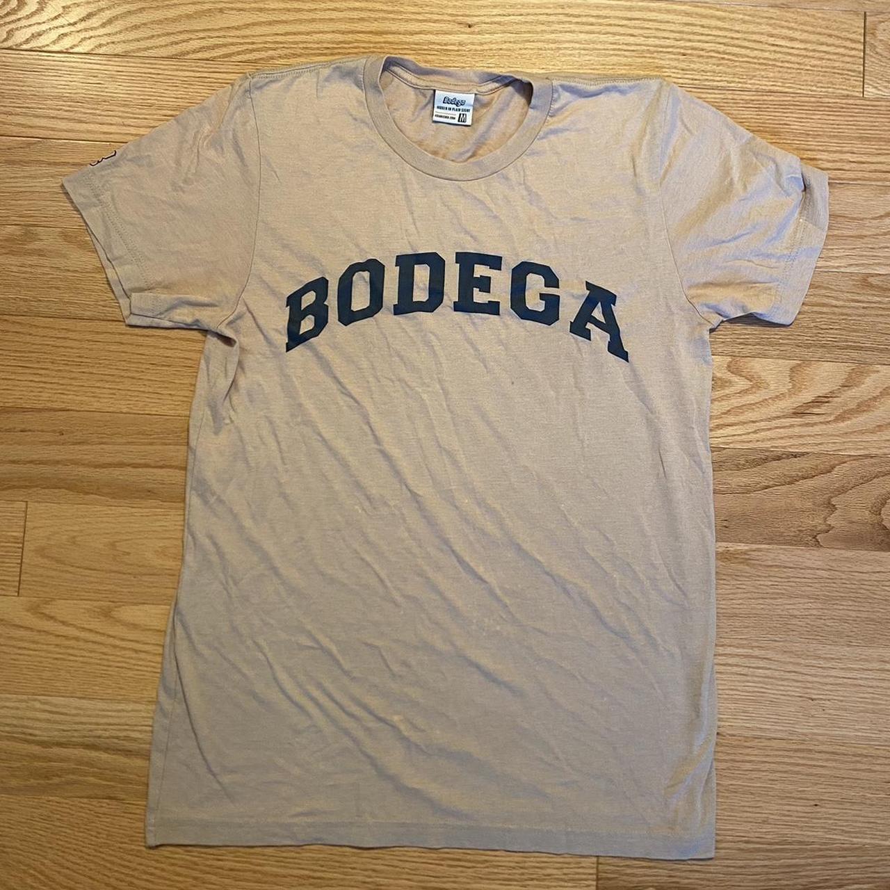 Medium, Tan, Bodega T-Shirt. Great... - Depop