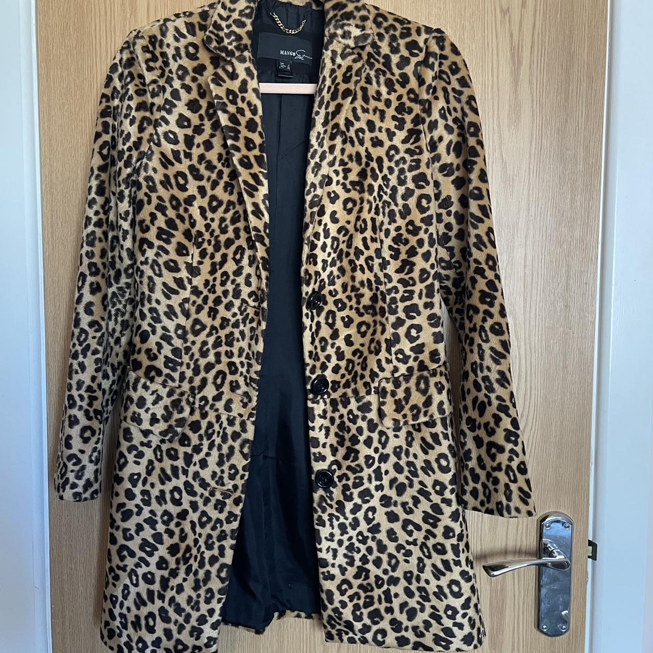 Mango leopard print coat - Depop