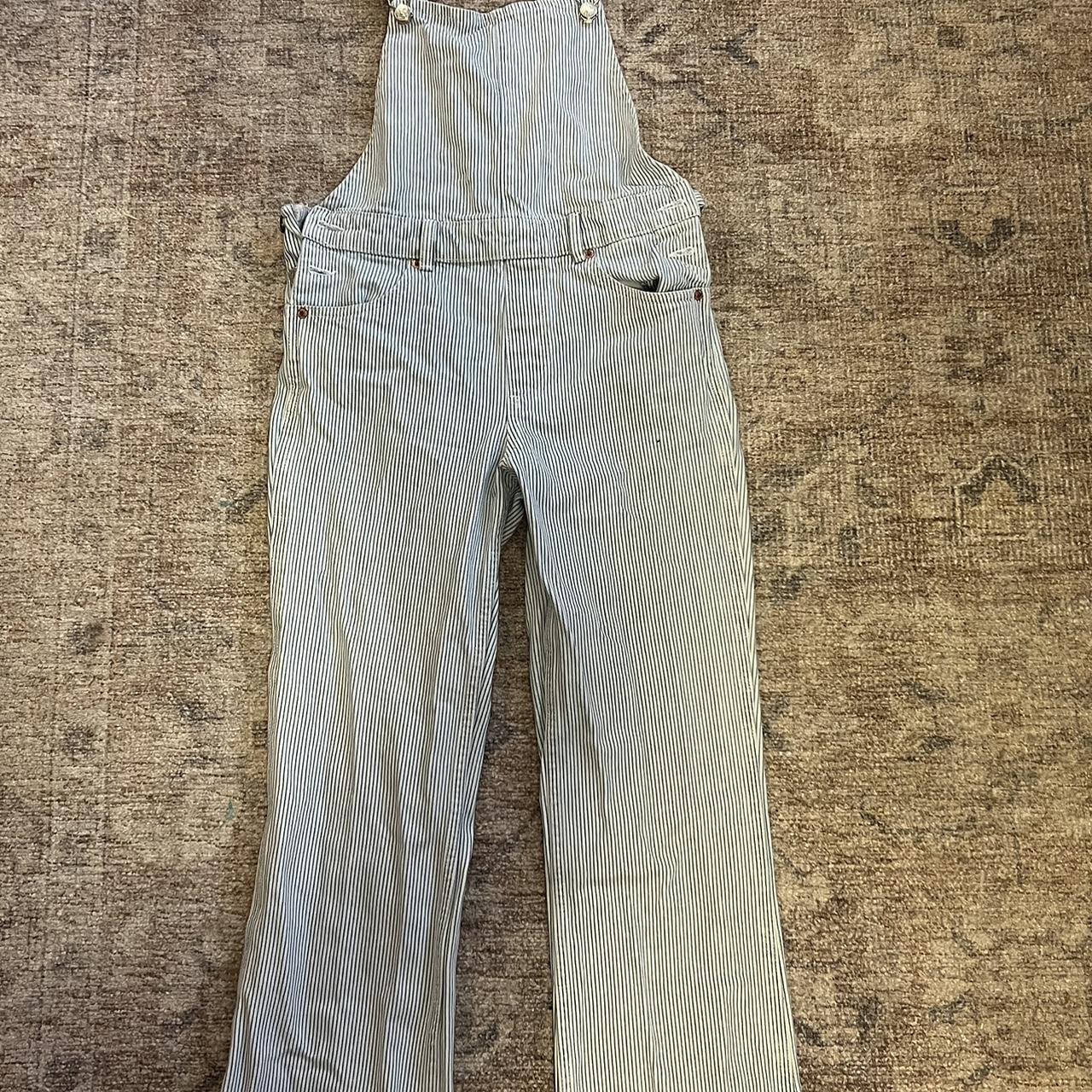Zara striped overalls size XS - Depop