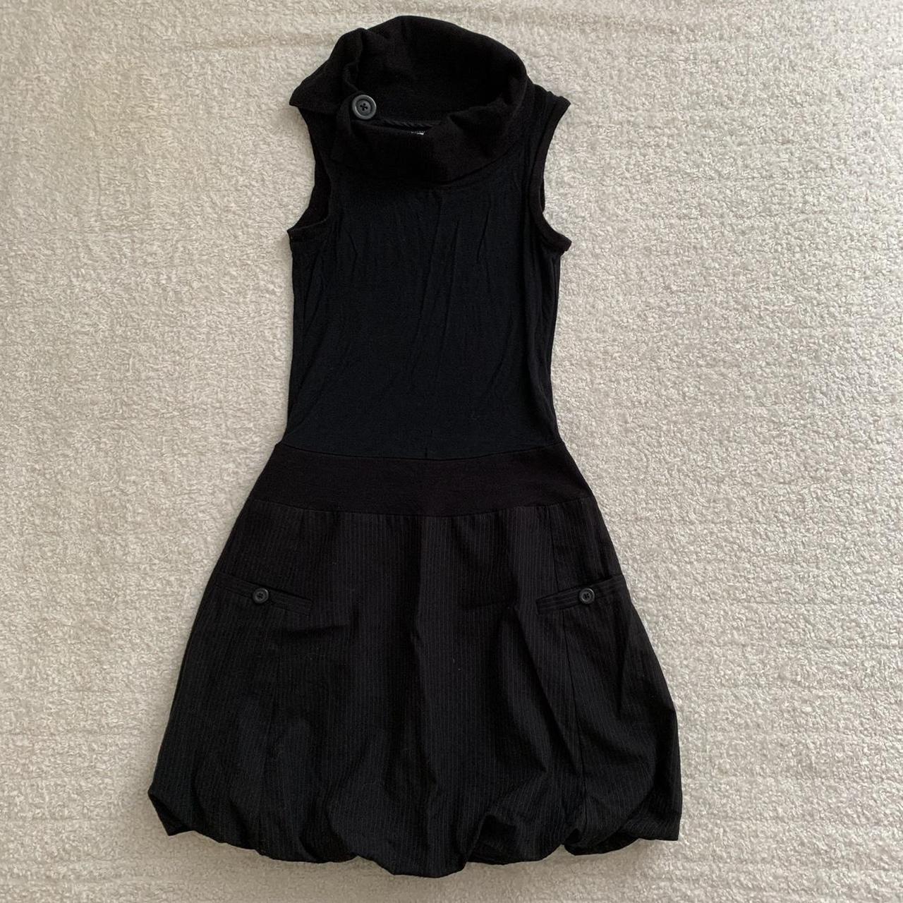 Vintage Cache Cache black dress, puffy and... - Depop
