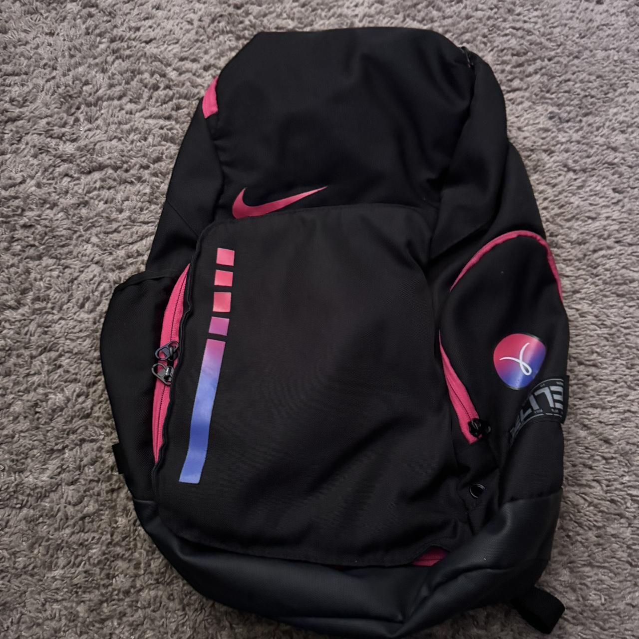 Nike kay yow pink and black backpack #backpacks... | Depop