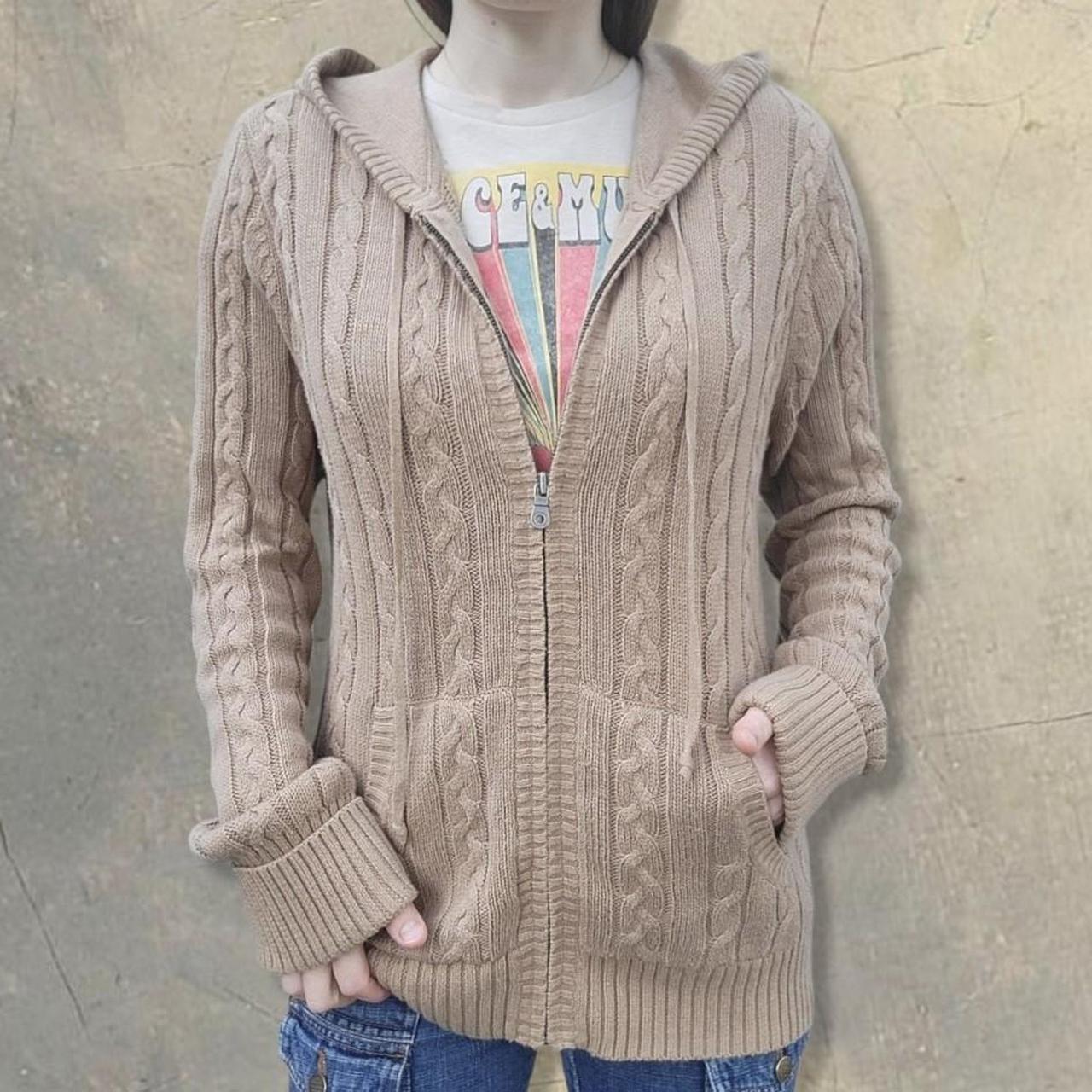 Cable Knit Zip Up Hoodie ♡ Comes Pre Washed - Ready... - Depop