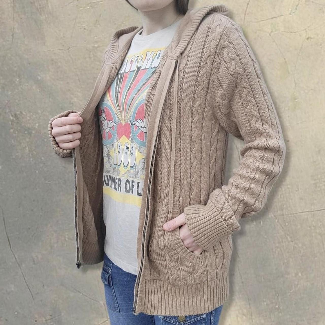 Cable Knit Zip Up Hoodie ♡ Comes Pre Washed - Ready... - Depop