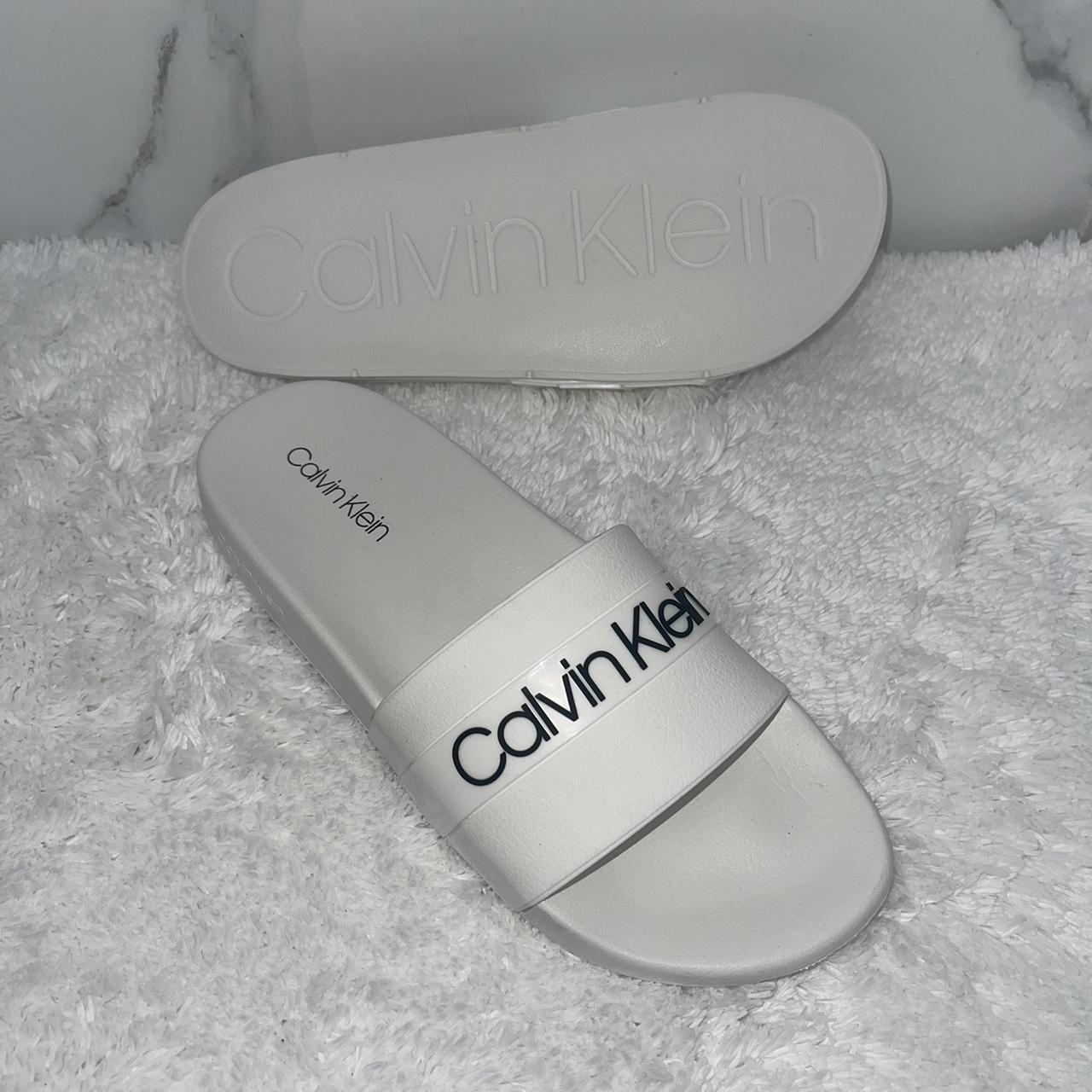 Calvin Klein Slides for Men Sizes 9 and 10... - Depop