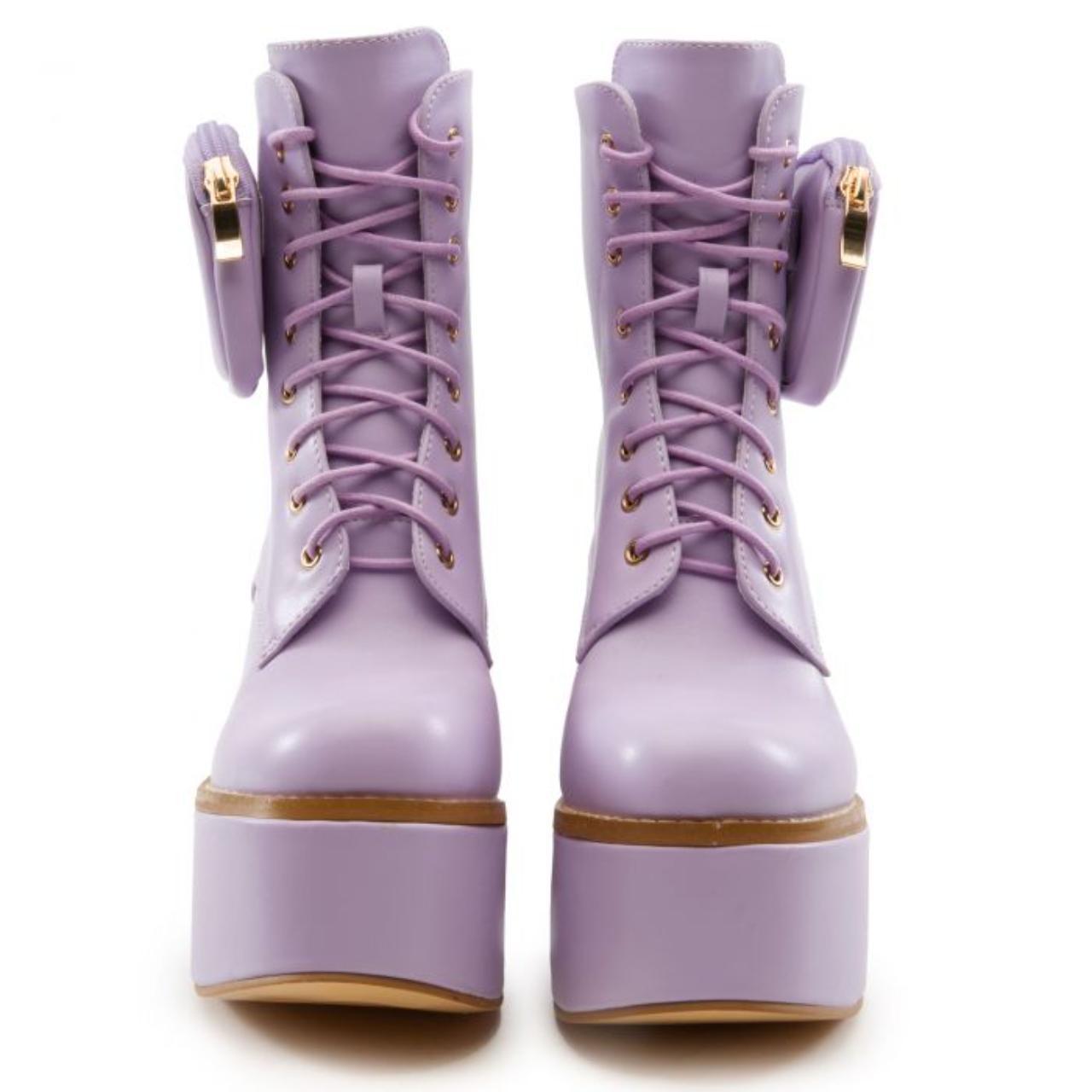Women's Purple Boots | Depop