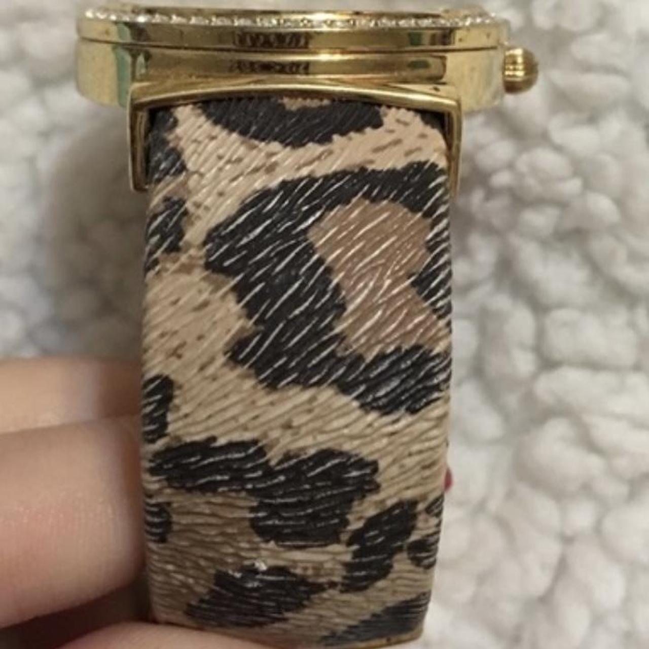 Betsy Johnson leopard print watch - Depop