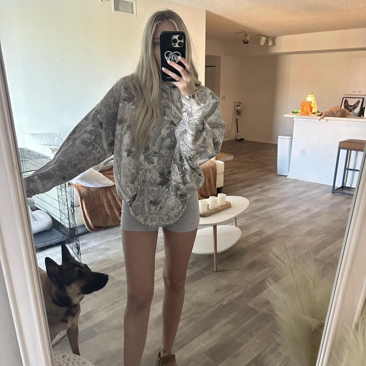 Abercrombie Viral Camo Hoodie Size Xl Depop