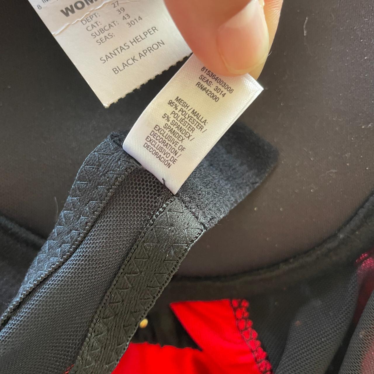 - Passion Forever Black Red Trim Bedazzled Apron... - Depop