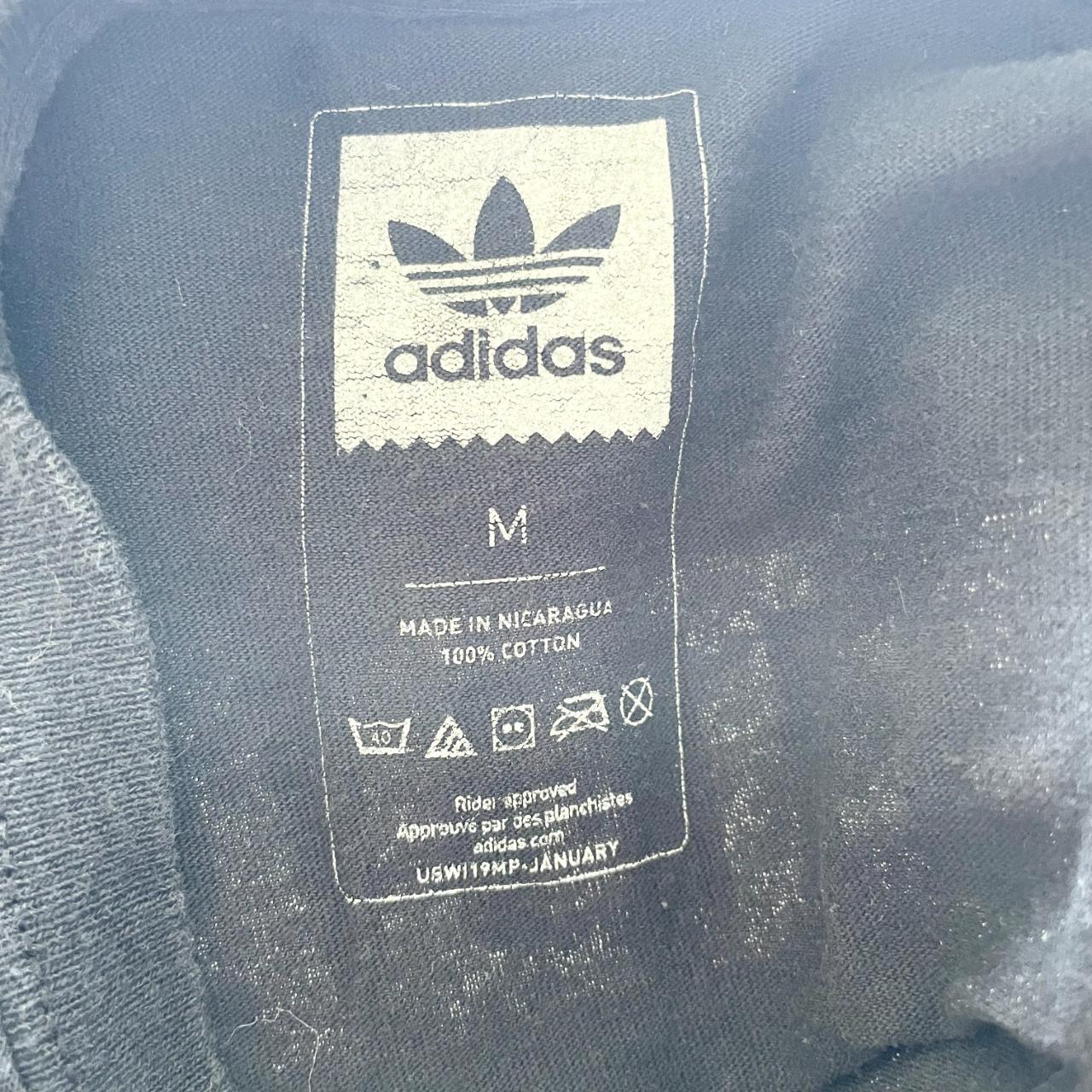 - Adidas Floral Lotus Jersey Three Striped Short... - Depop