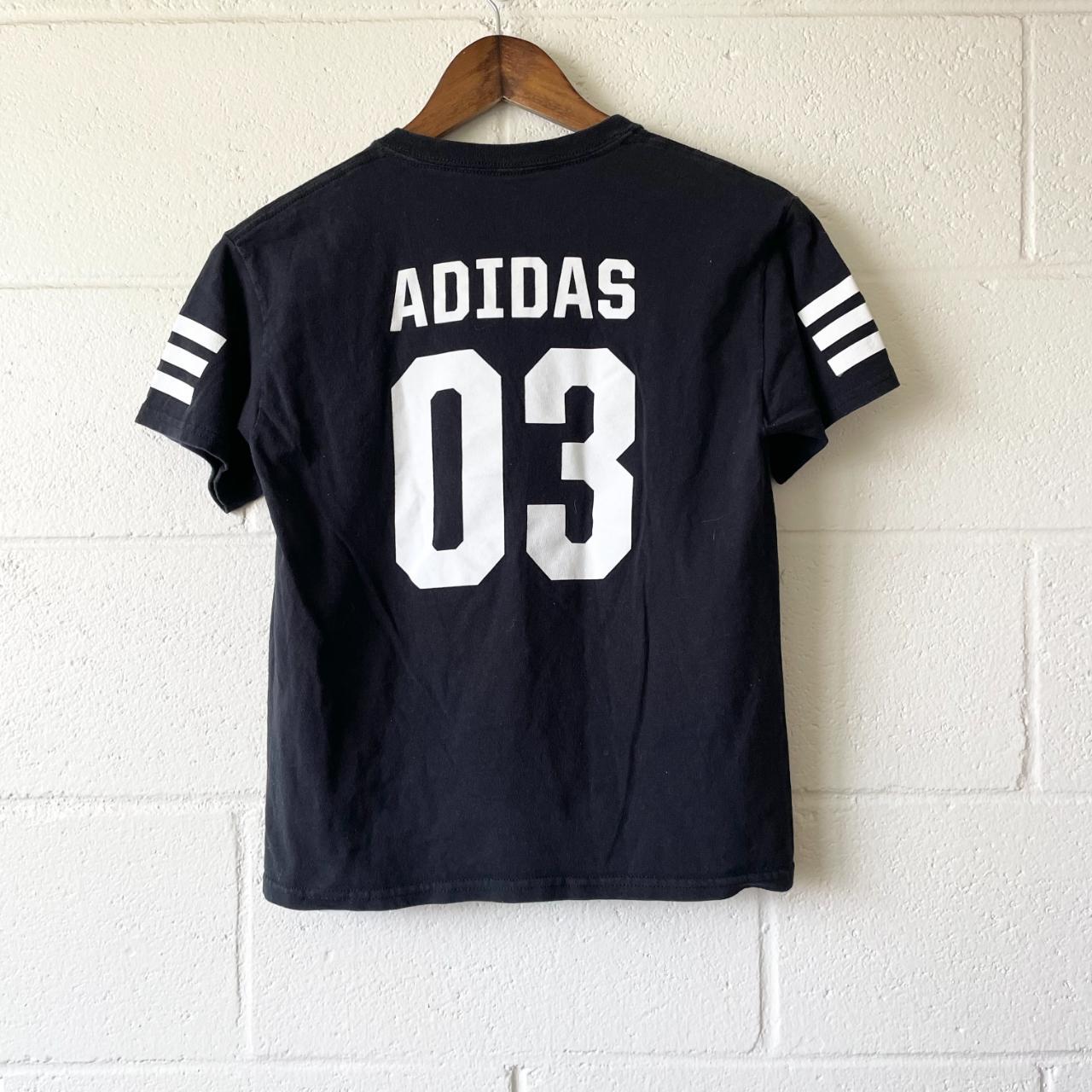 - Adidas Floral Lotus Jersey Three Striped Short... - Depop