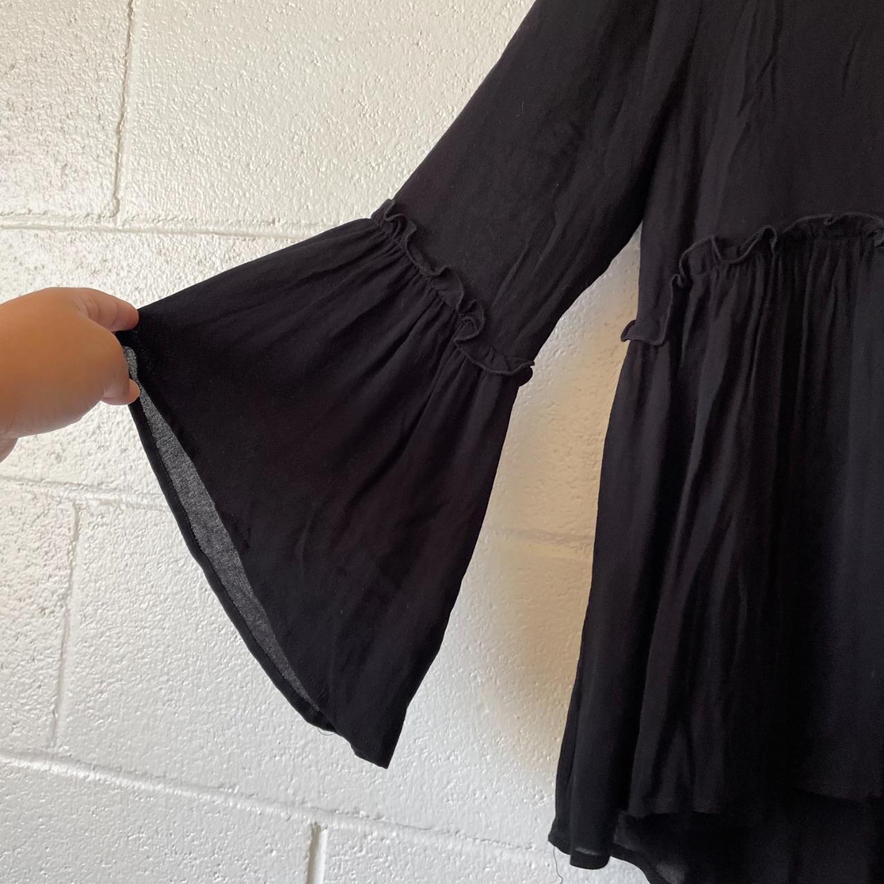 - Ambiance Black Boho Bohemian Emo Criss Cross... - Depop