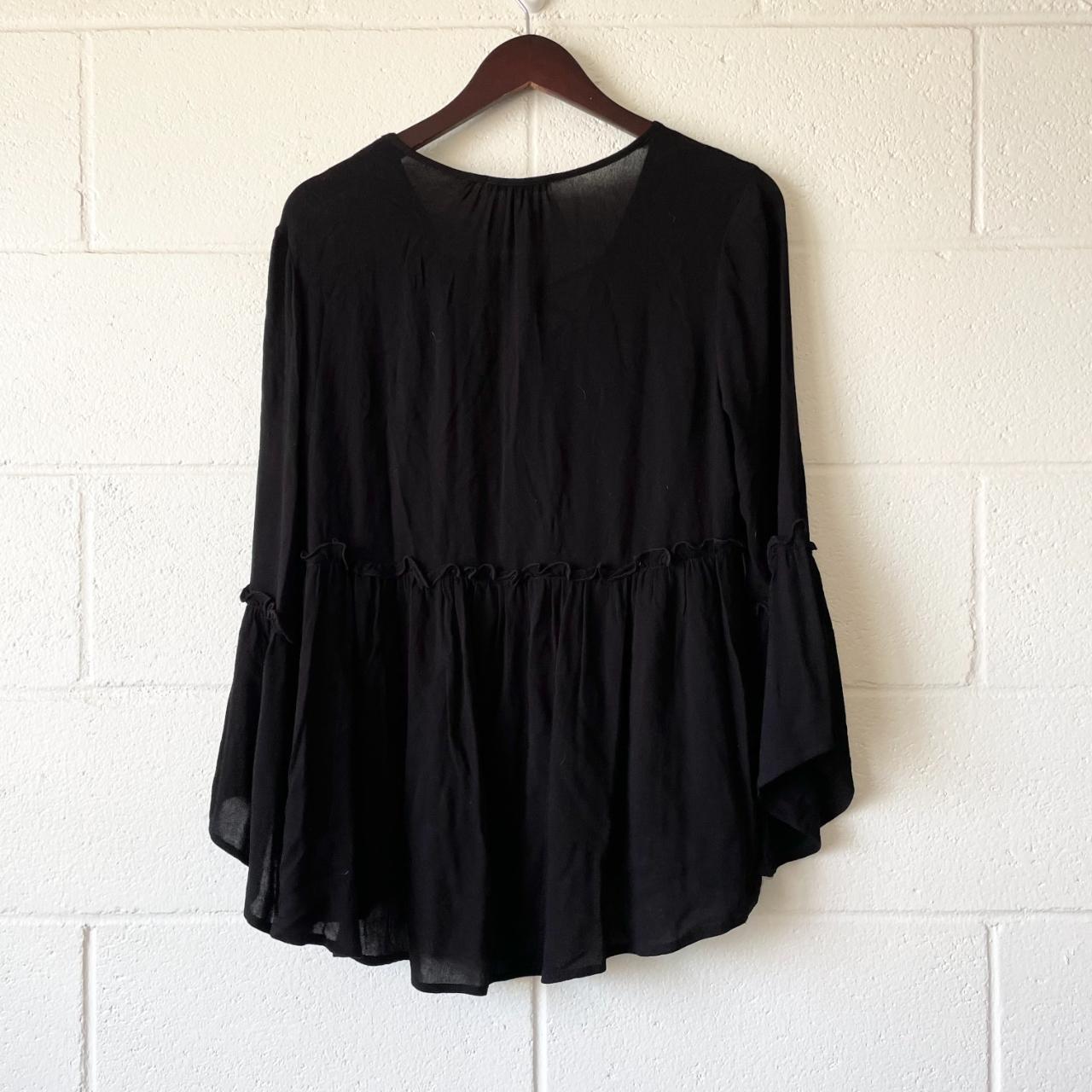 - Ambiance Black Boho Bohemian Emo Criss Cross... - Depop