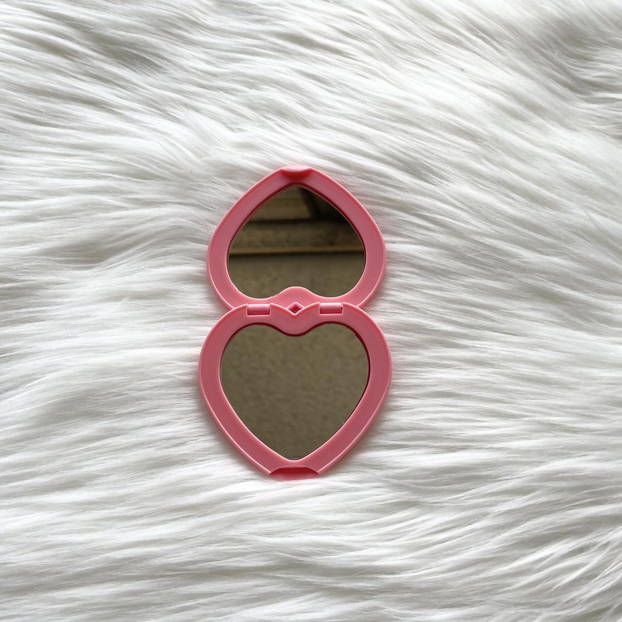 - MAC Pink Barbie Heart Shaped Compact Mirror Vanity... - Depop
