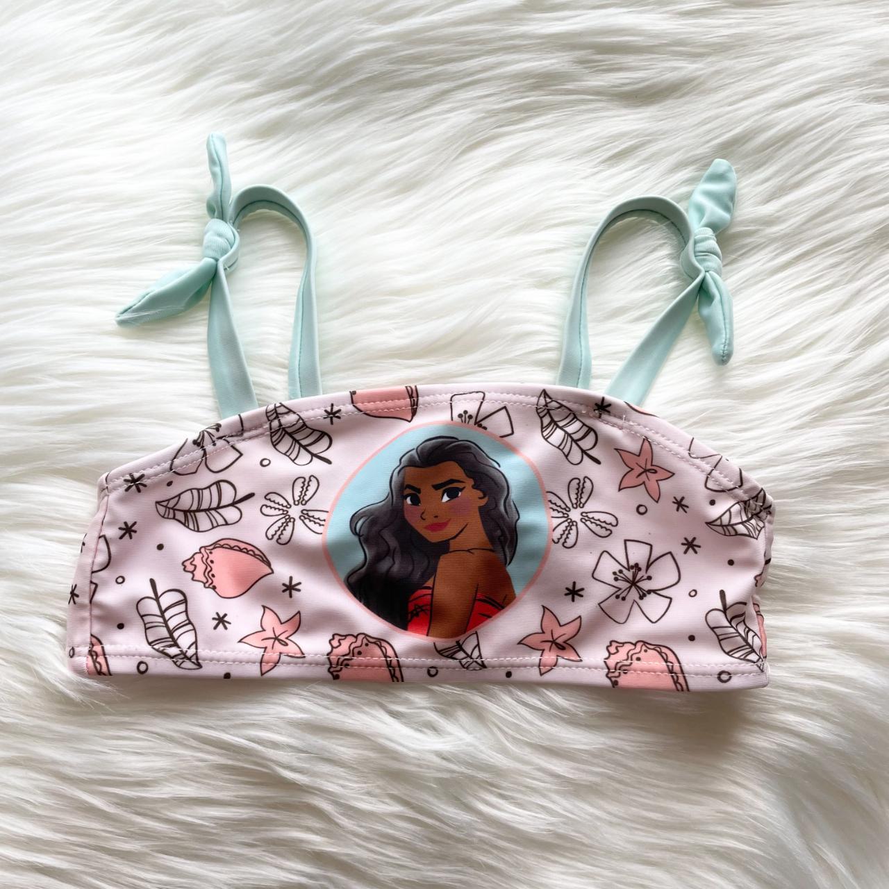 - Disney Moana Shells Floral Swimsuit Bathing Suit... - Depop