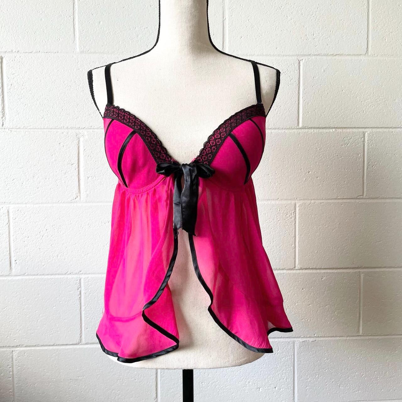 - Gilligan & O'Malley Satin Lace Sheer Intimates... - Depop