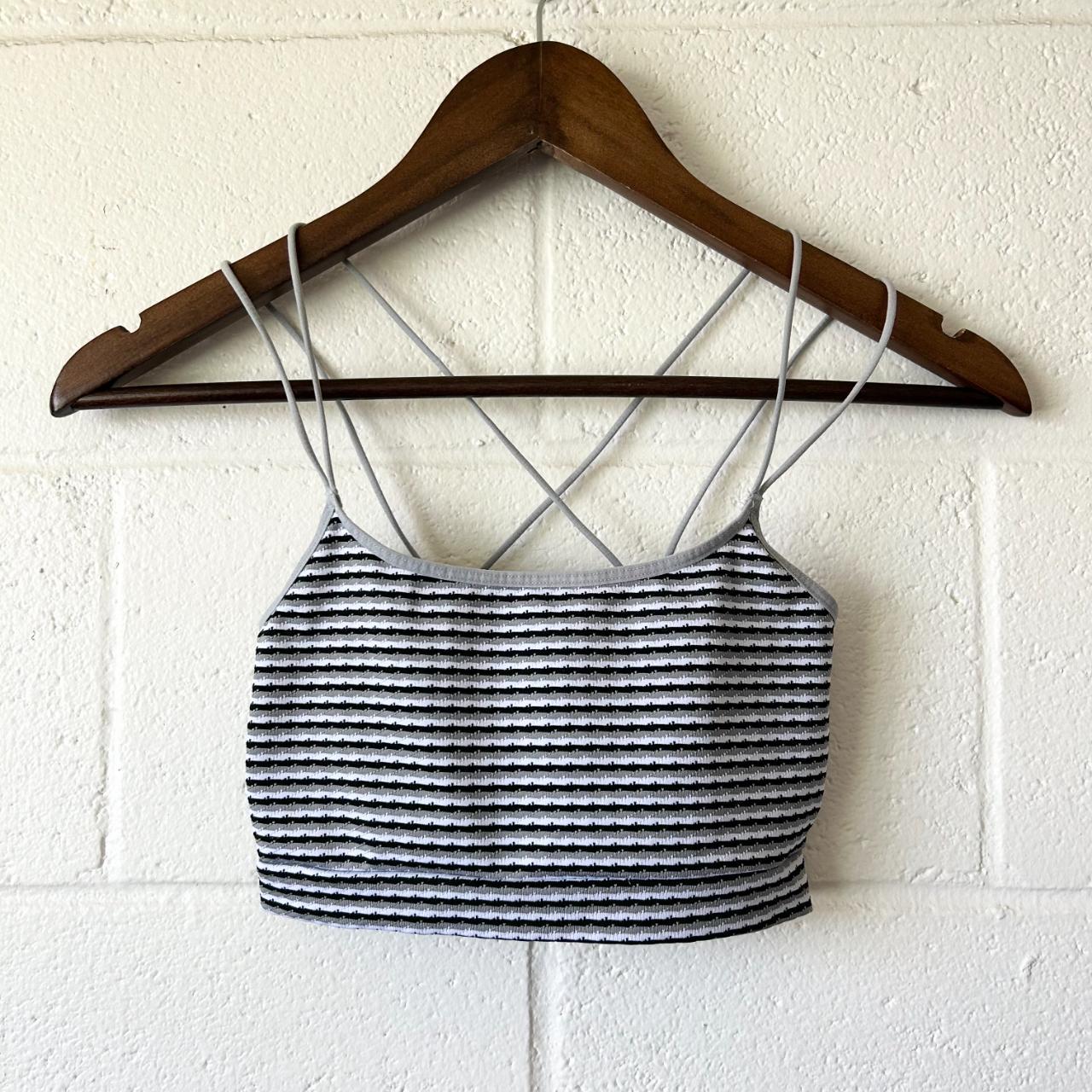 - Colsie Striped Colorblock Crossback Intimates... - Depop