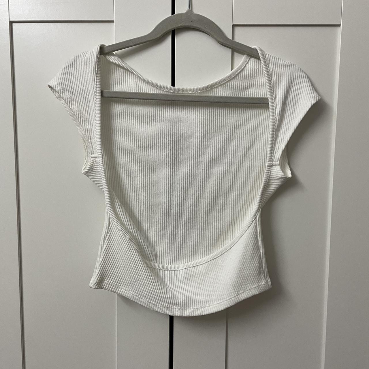 Zara open back top SIZE LARGE - Depop