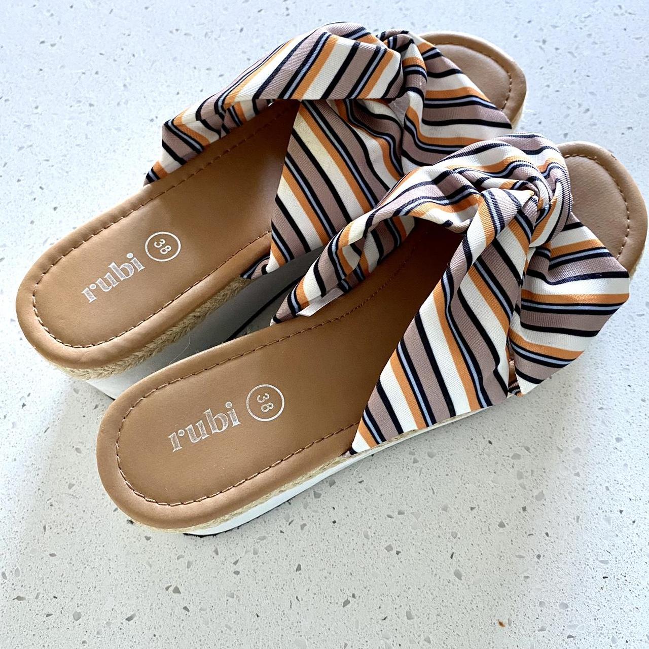 Rubi Wedge Sandals Size 38 Worn once... - Depop