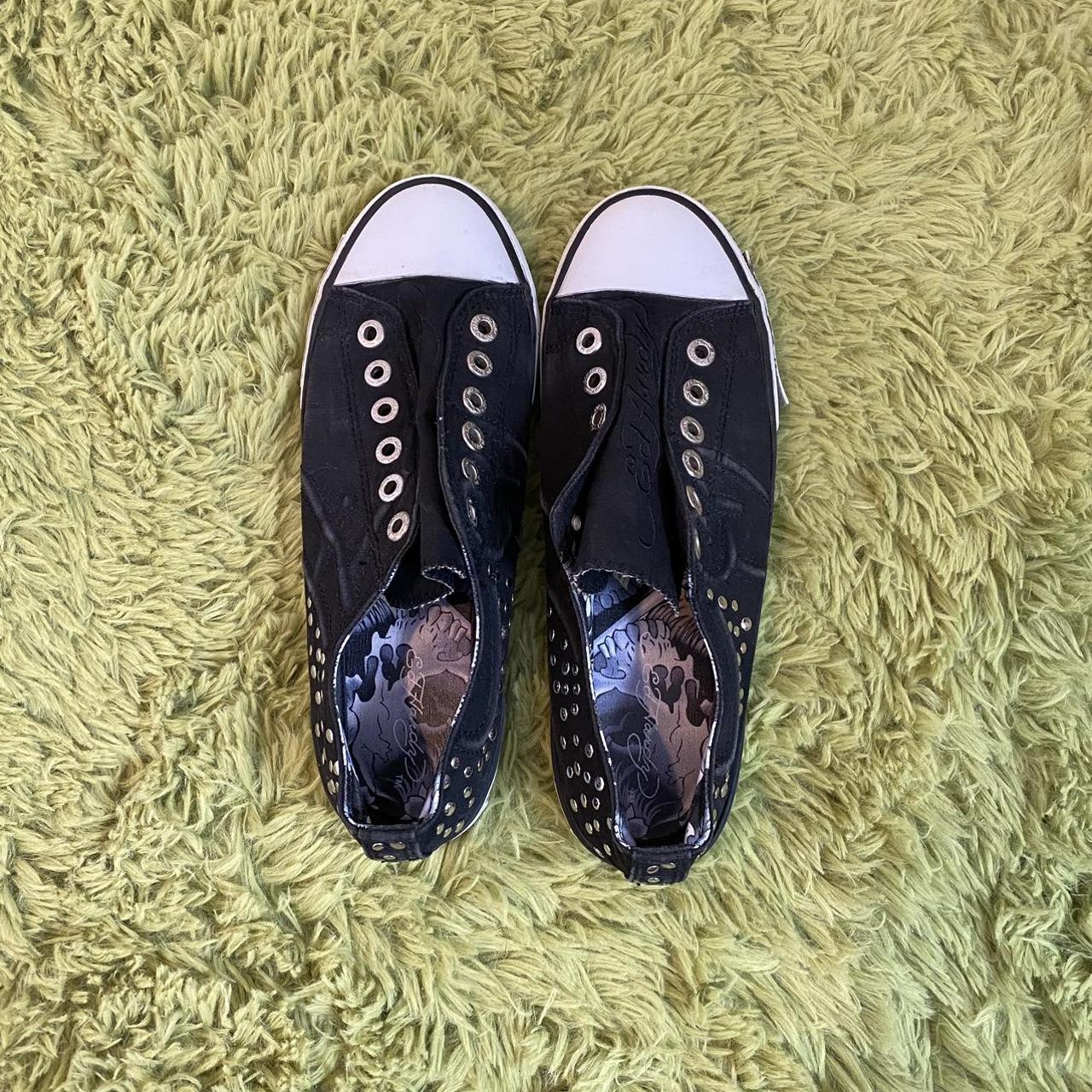 y2k ed hardy converse 🍒 super cute y2k ed hardy... - Depop