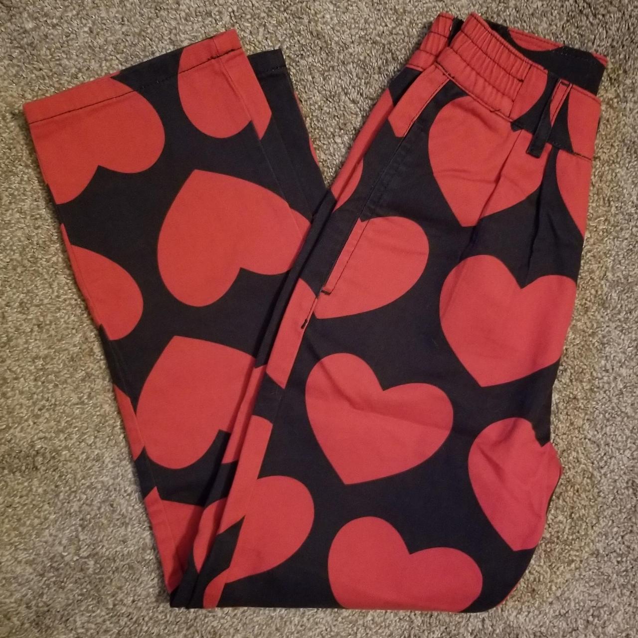 The cutest red heart pants from Lazy Oaf Sadly... - Depop