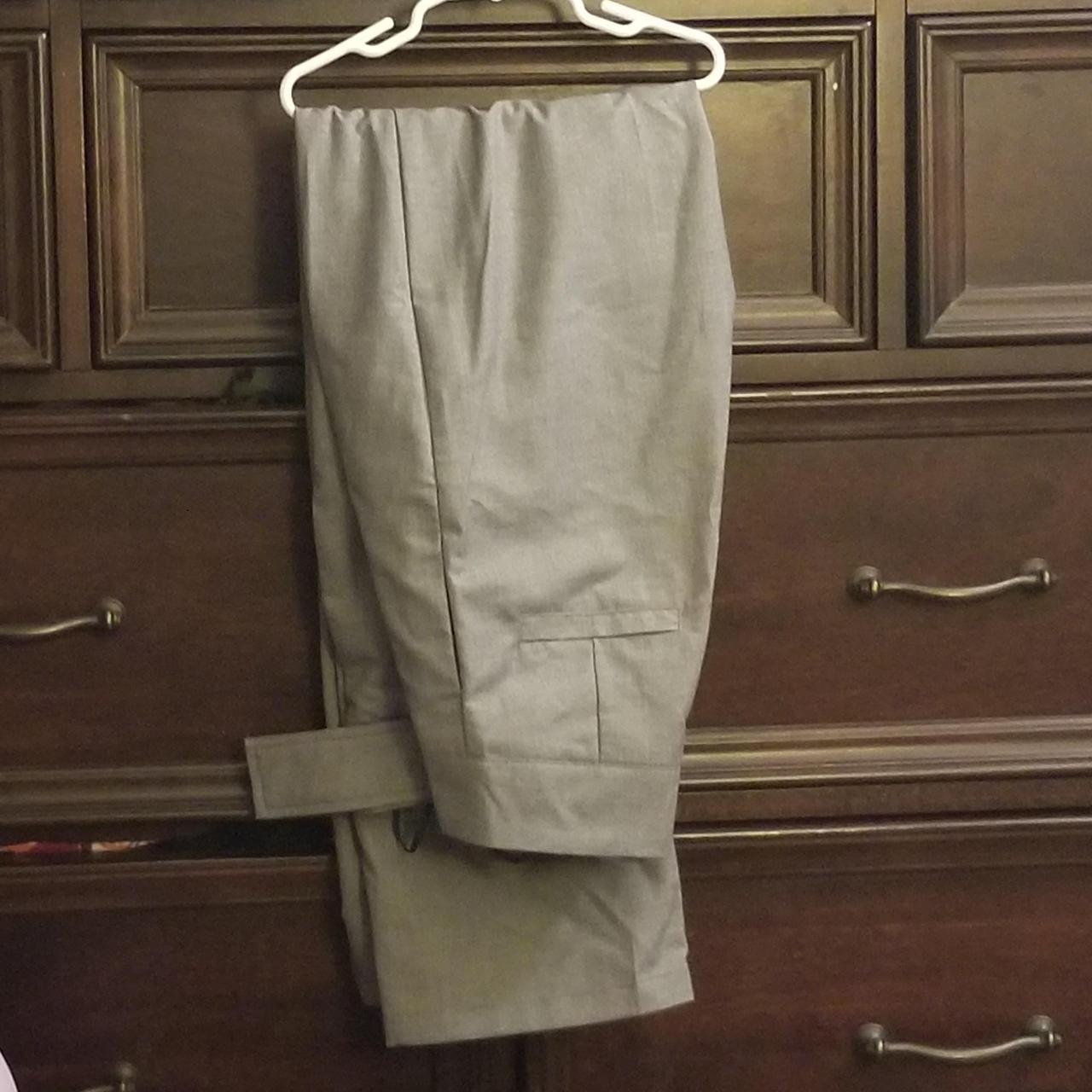 Hook-and-Loop Fastener Wide Leg Velcro Pants Size... | Depop