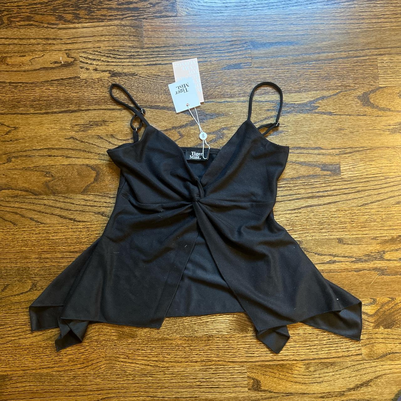 Tiger Mist Women's Black Vest | Depop