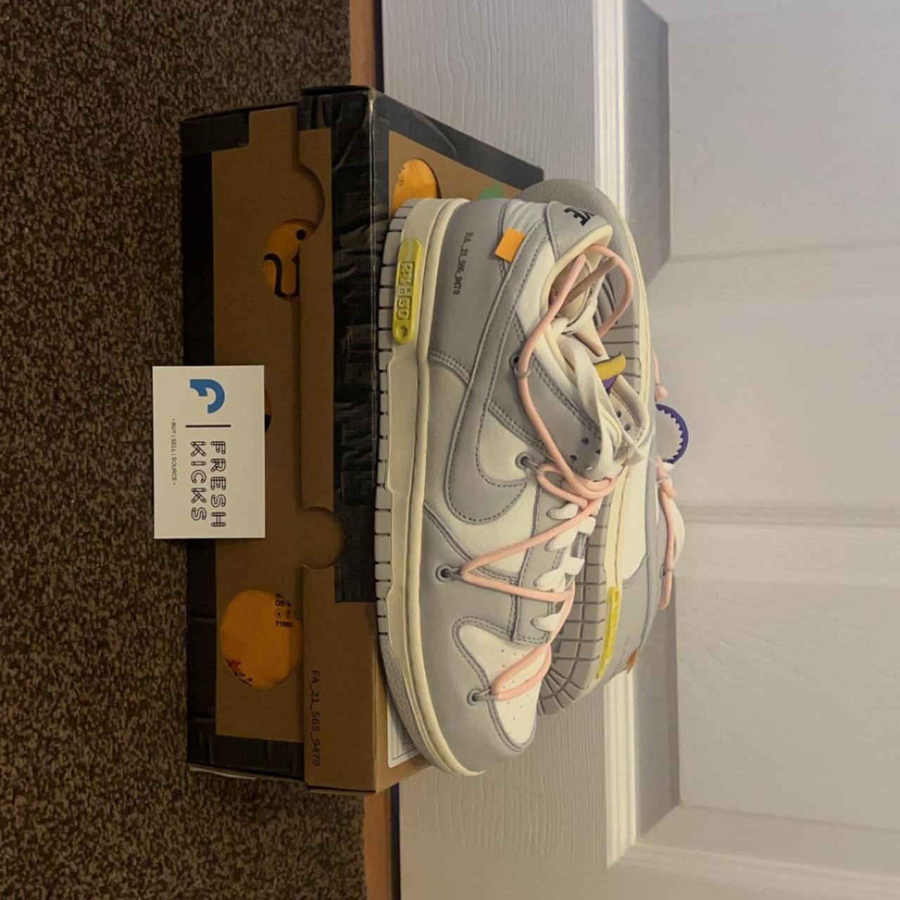 Off White Dunk Low Lot 24 Uk Size 7.5 Deadstock,... - Depop