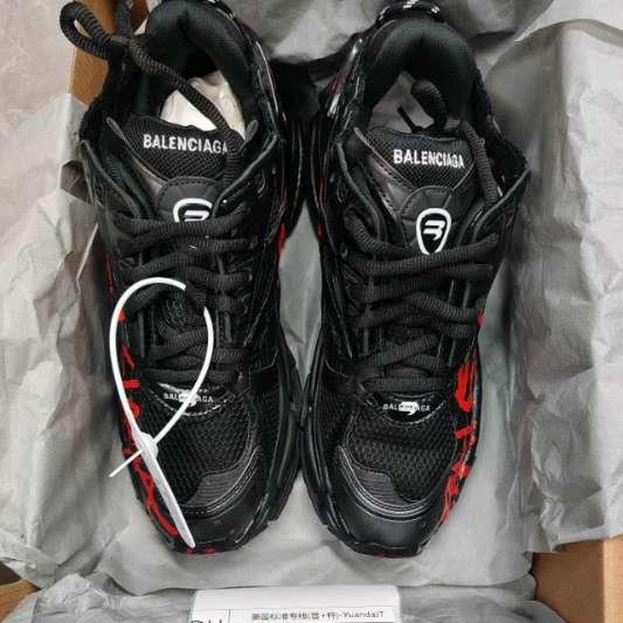 Black and red Balenciaga runners Any size u... | Depop