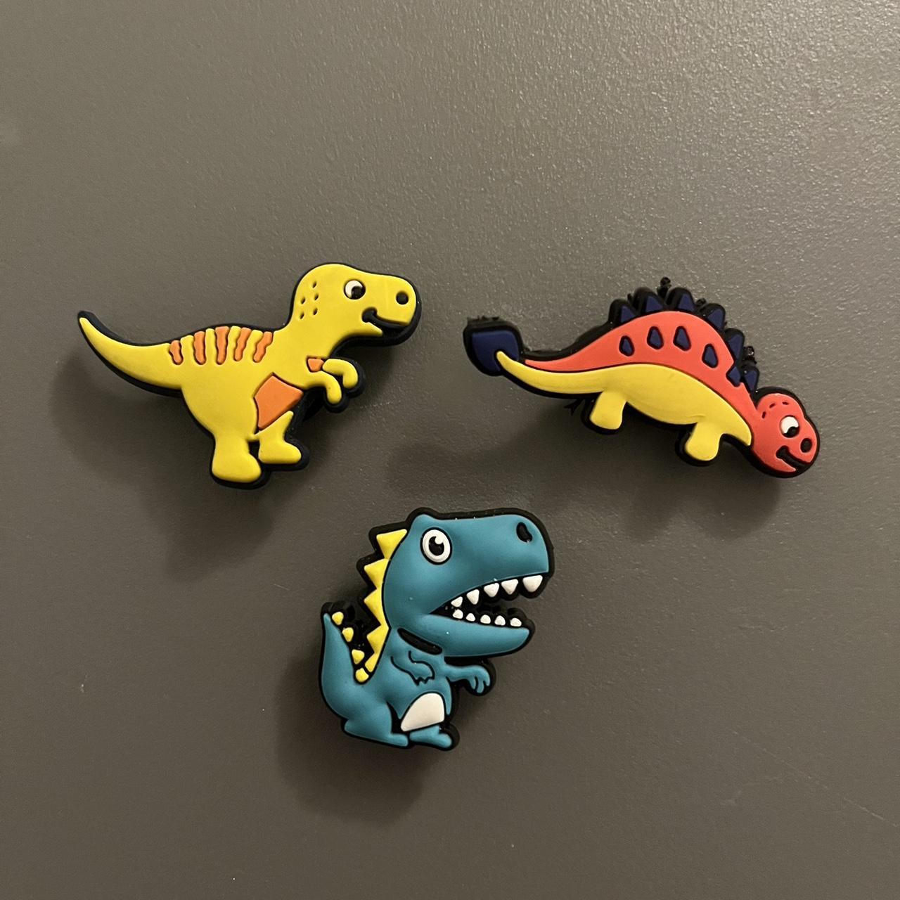 Set of 3 dinosaur Crocs Jibbitz charms. ... - Depop