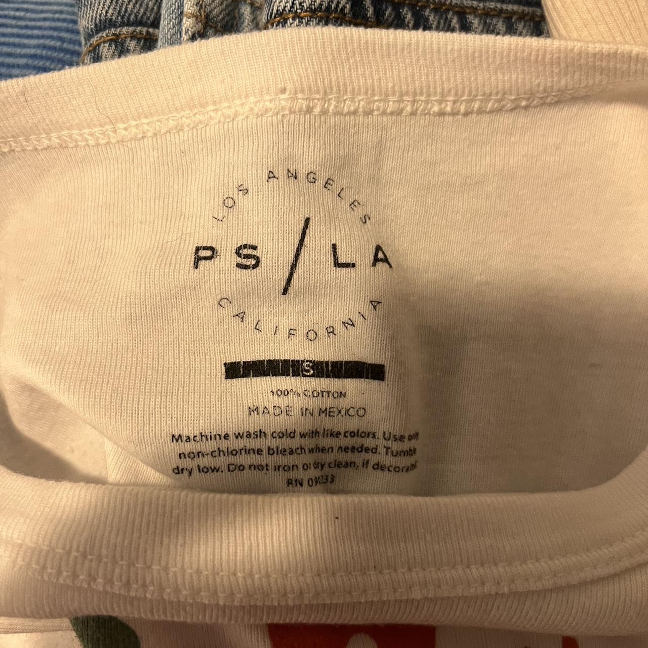 pacsun hibiscus flower top white short sleeve size... - Depop