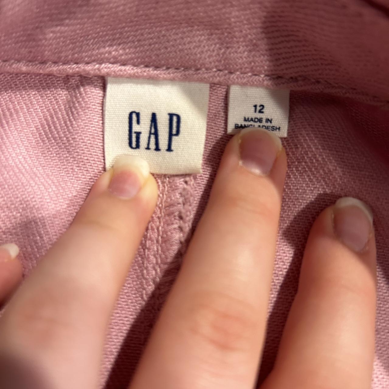 Pink Gap Jumpsuit in good condition, some wear on... - Depop