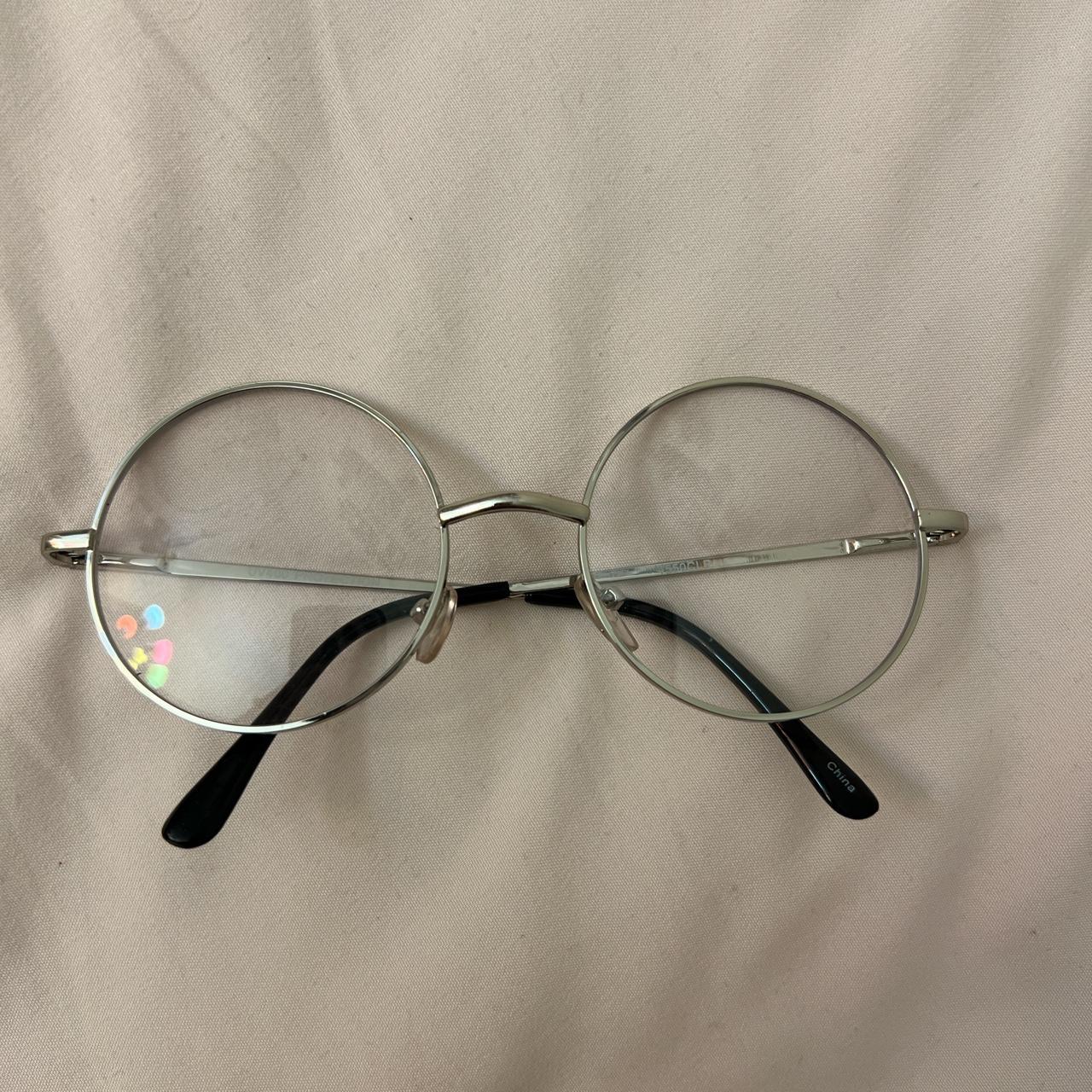 silver, round glasses 🤍 - only worn once - Depop
