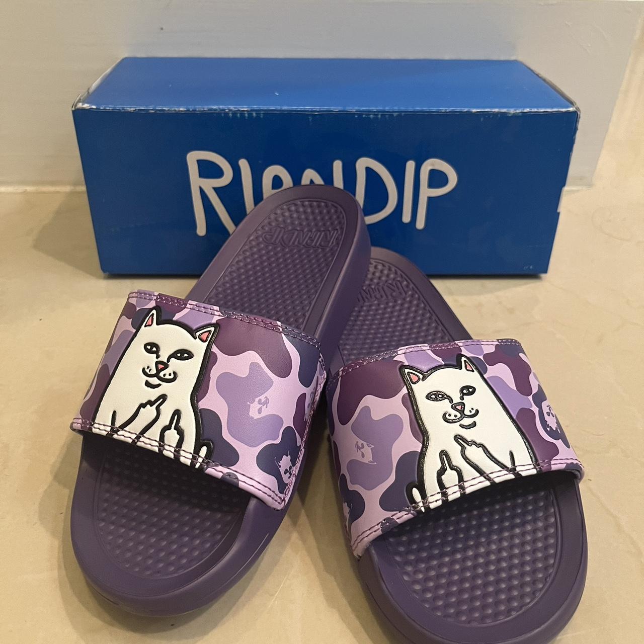 Purple Camo RipNDip Slides 💜 || Brand New... - Depop