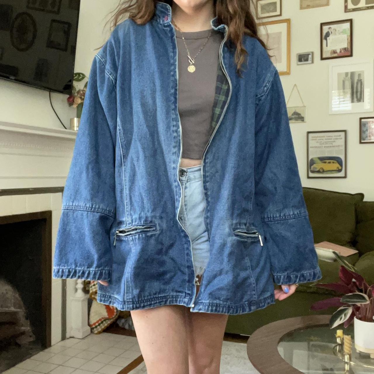 Jean jacket with flannel lining. Size 2XL! Has... - Depop