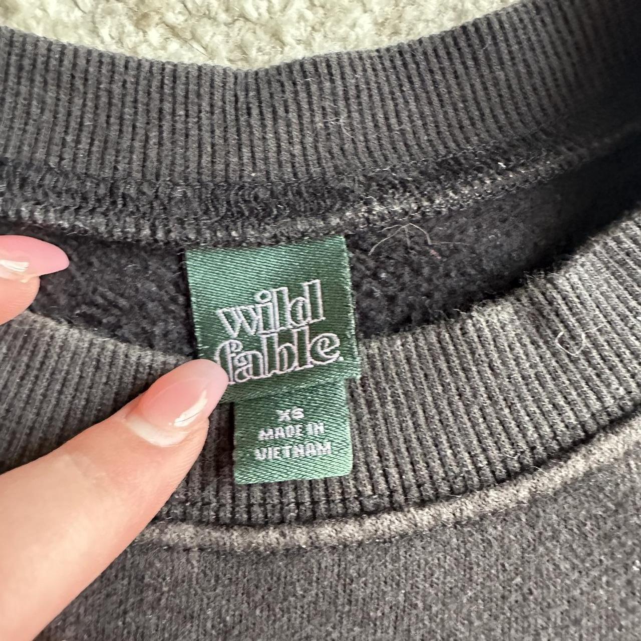 Wild Fable Crew Neck Simple style Black Size XS - Depop