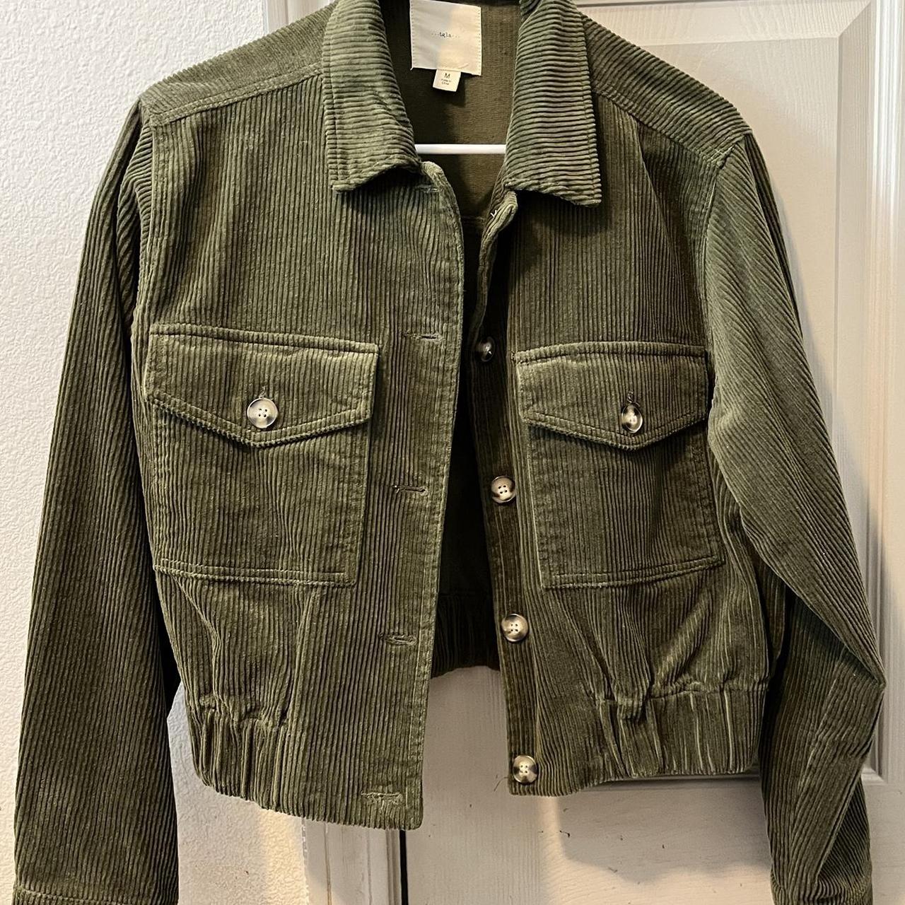 Green Corduroy Jacket -Brand New - Depop